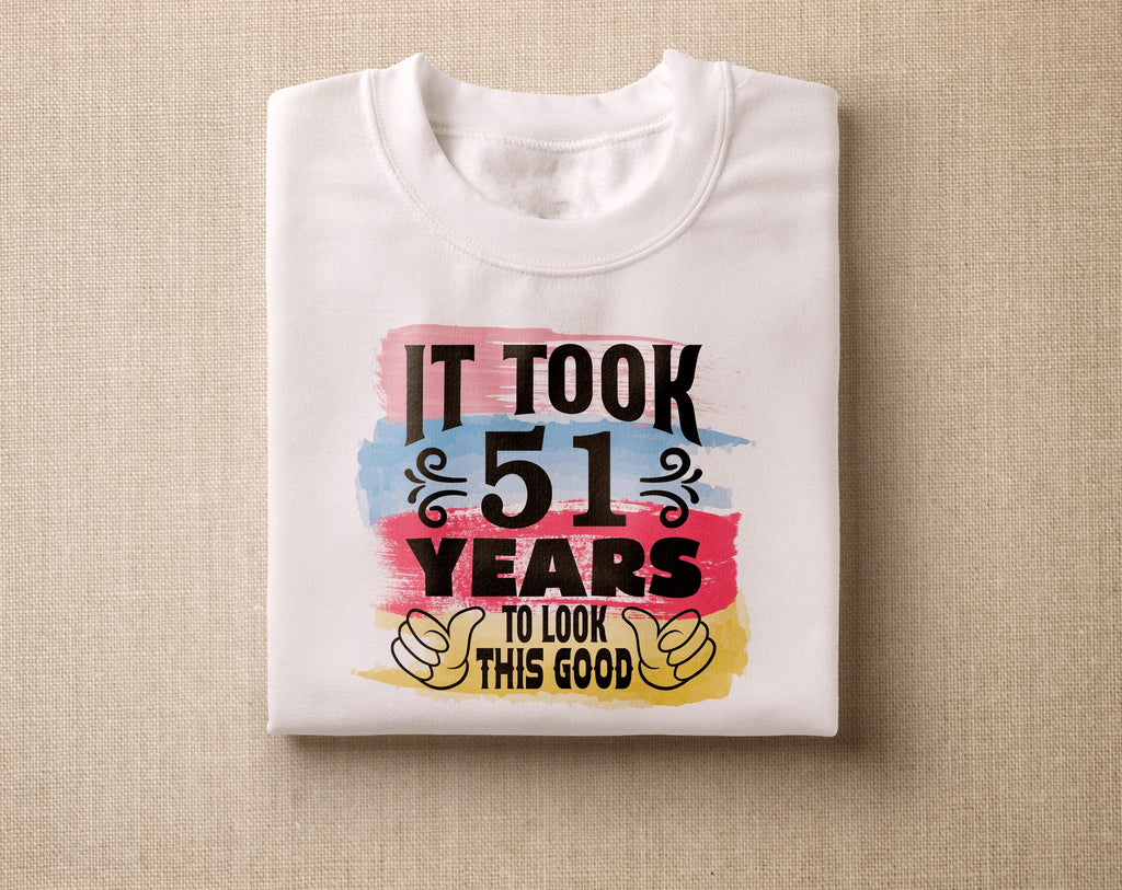 51st Birthday Sublimation Designs Bundle, 6 51st Birthday PNG Files, 51 ...