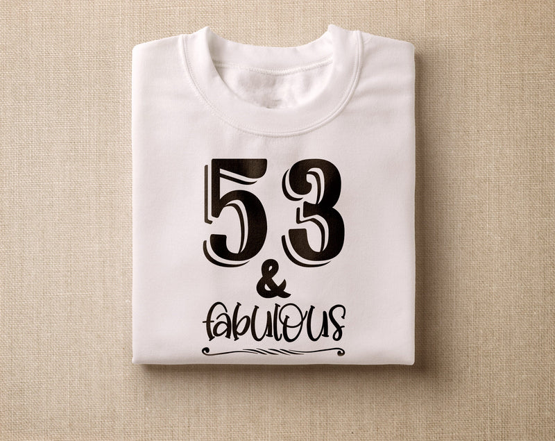 53rd Birthday SVG Bundle, 6 Designs, 53rd Birthday Shirt SVG, 53 And ...