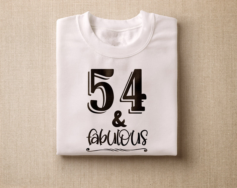 54th Birthday SVG Bundle, 6 Designs, 54th Birthday Shirt SVG, 54 And ...