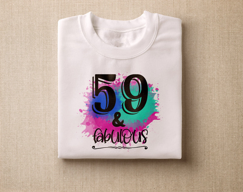 59th Birthday Sublimation Designs Bundle, 6 59th Birthday PNG Files, 59 ...