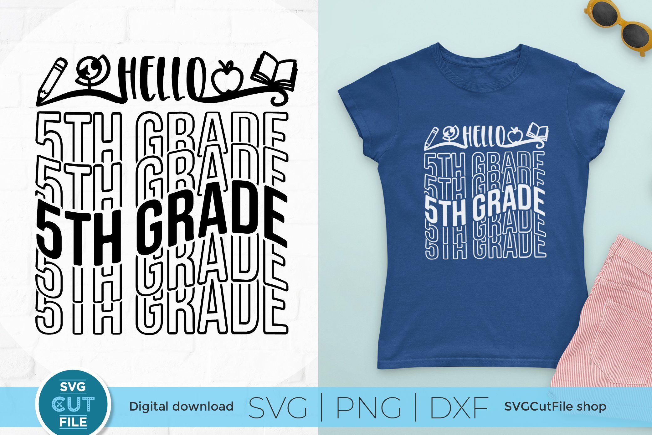 5th Grader svg, 5th Grade svg, Fifth Grade teacher svg, Fifth Grader ...