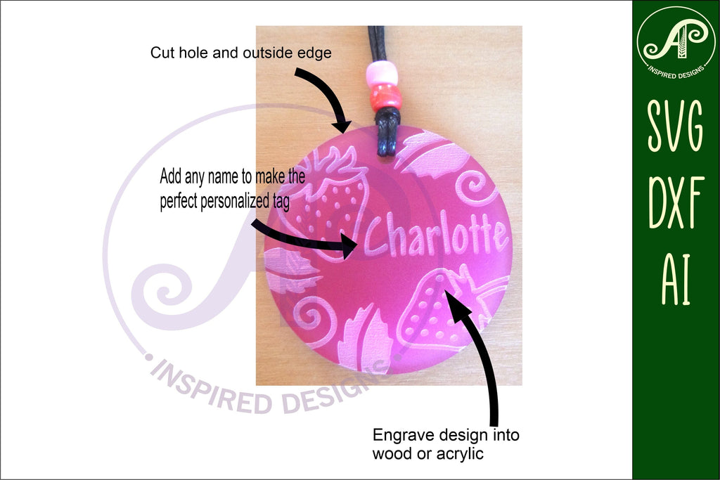 6 bag tag design set 1 keychain DIGITAL SVG 6 personalized - So Fontsy