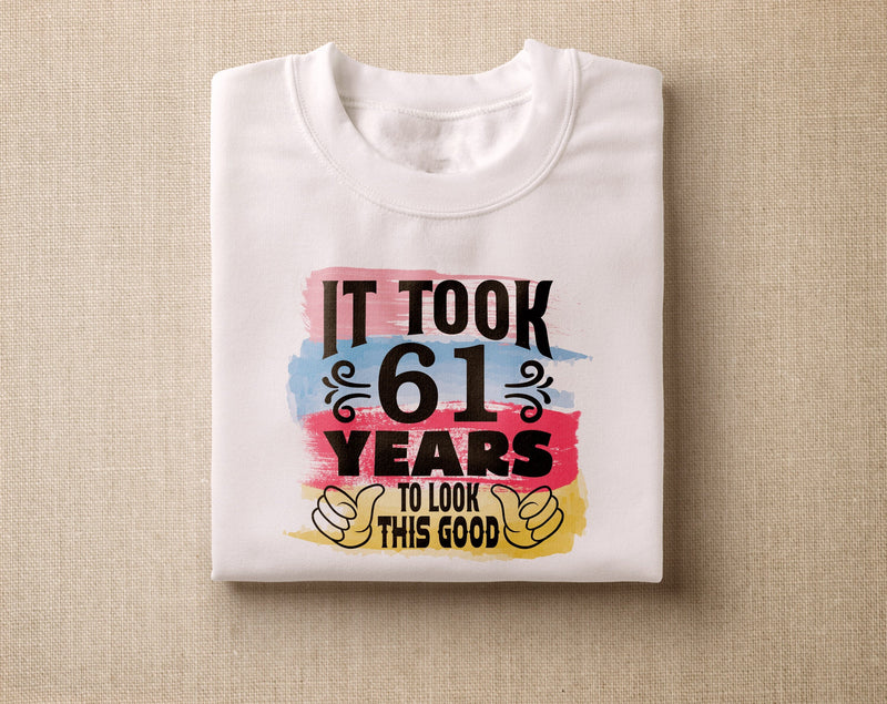 61st Birthday Sublimation Designs Bundle, 6 61st Birthday PNG Files, 61 ...