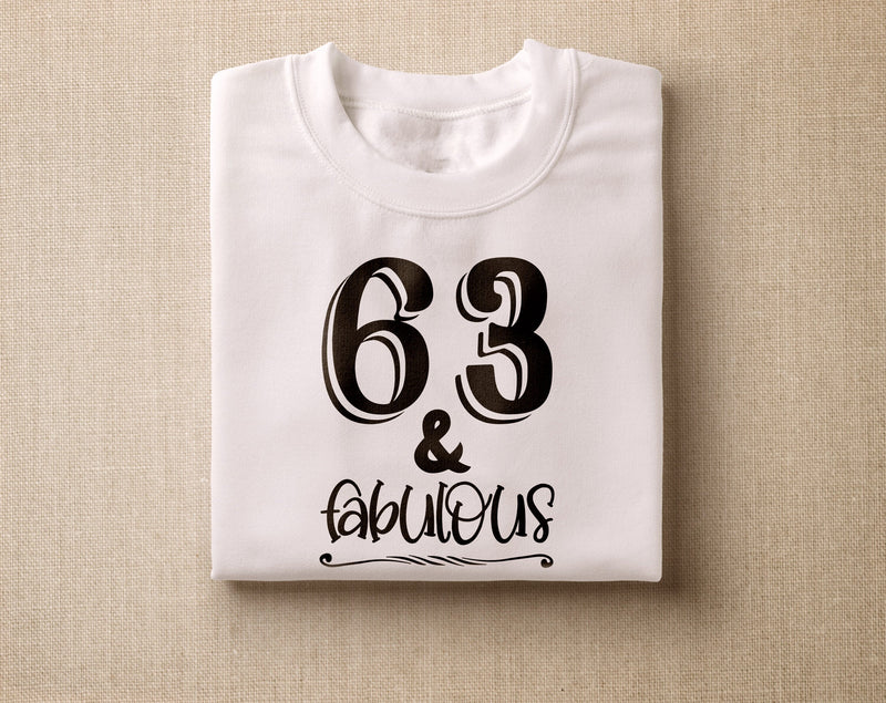 63rd Birthday SVG Bundle, 6 Designs, 63rd Birthday Shirt SVG, 63 And ...