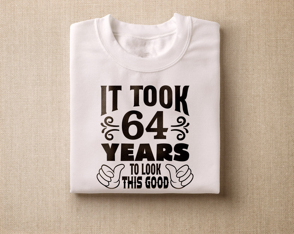 64th Birthday SVG Bundle, 6 Designs, 64th Birthday Shirt SVG, 64 And ...
