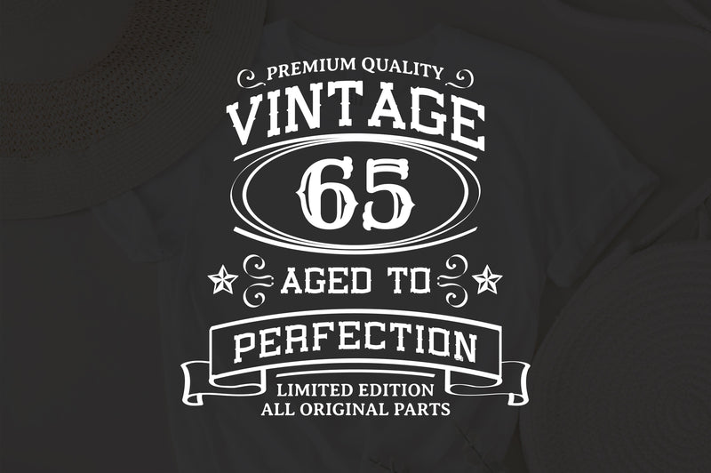 65th Birthday SVG, Vintage Birthday, limited edition svg, funny ...