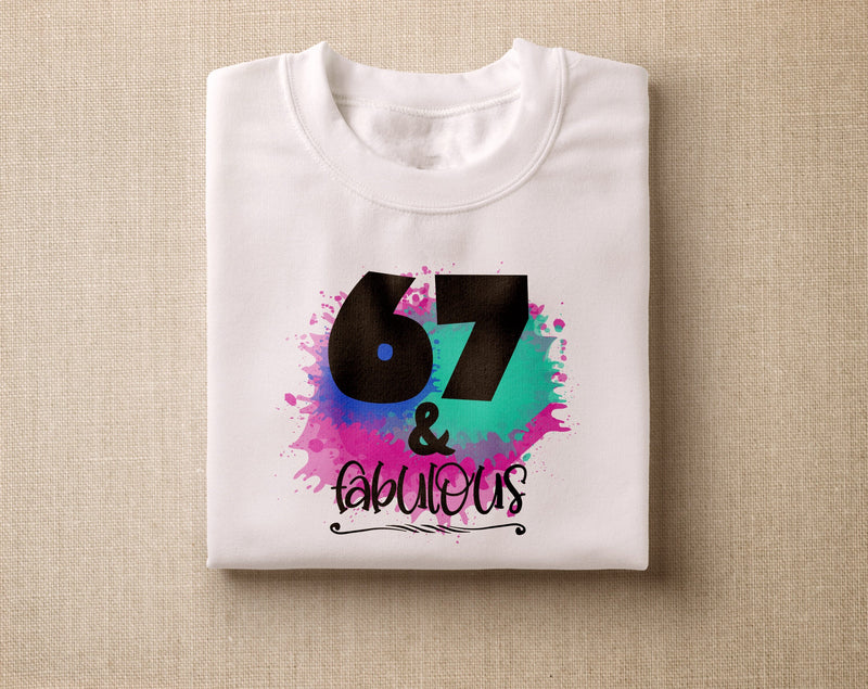 67th Birthday Sublimation Designs Bundle, 6 67th Birthday PNG Files, 67 ...