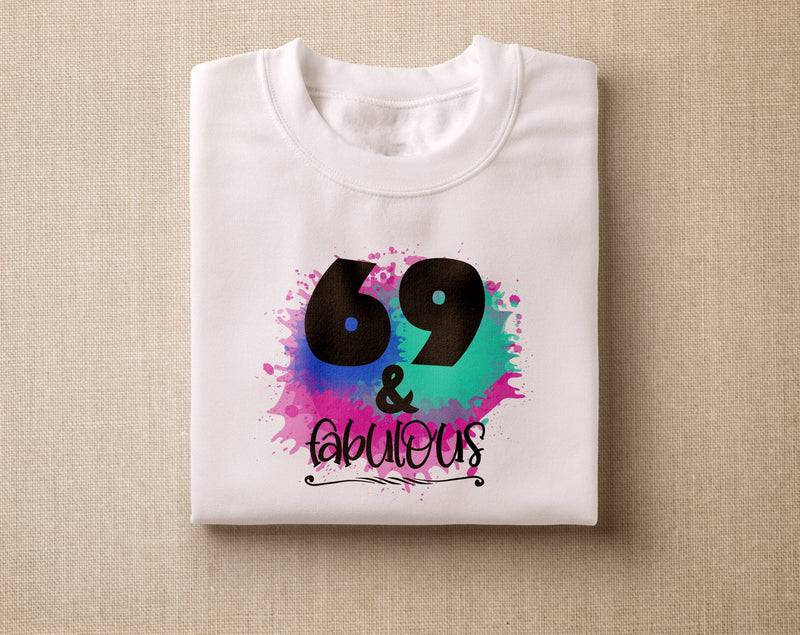 69th Birthday Sublimation Designs Bundle, 6 69th Birthday PNG Files, 69 ...