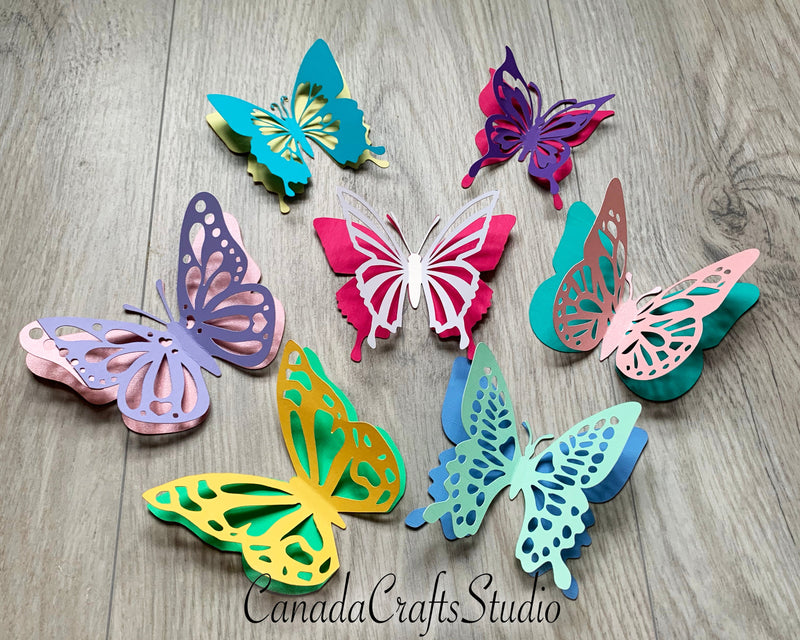 7 Butterfly templates SVG - So Fontsy