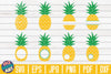 8 Pineapple Monograms Bundle SVG | Pineapple Monogram Frames SVG ...