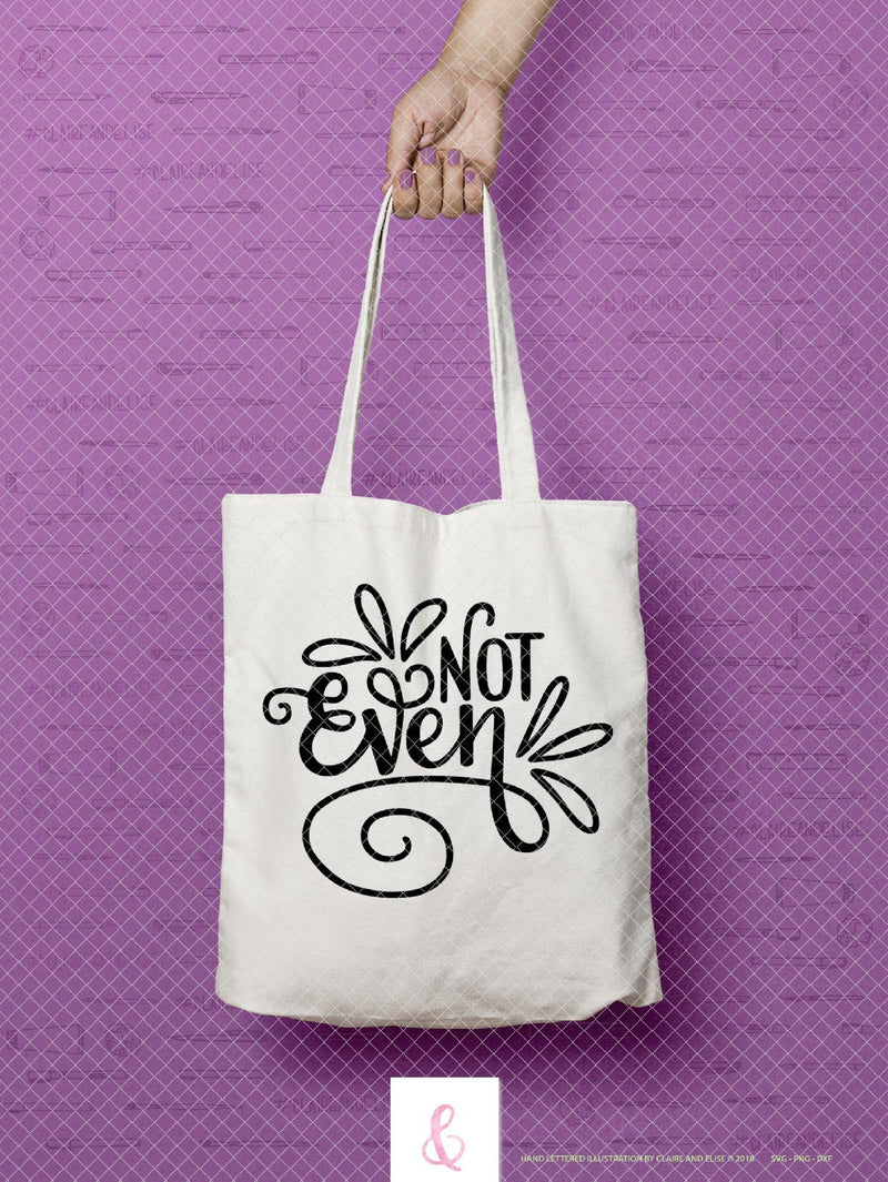 80s Not Even Hand Lettered Retro Slang, SVG, PNG, DFX - So Fontsy