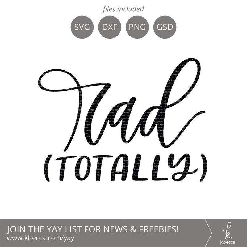 80s SVG - Rad (Totally) - So Fontsy