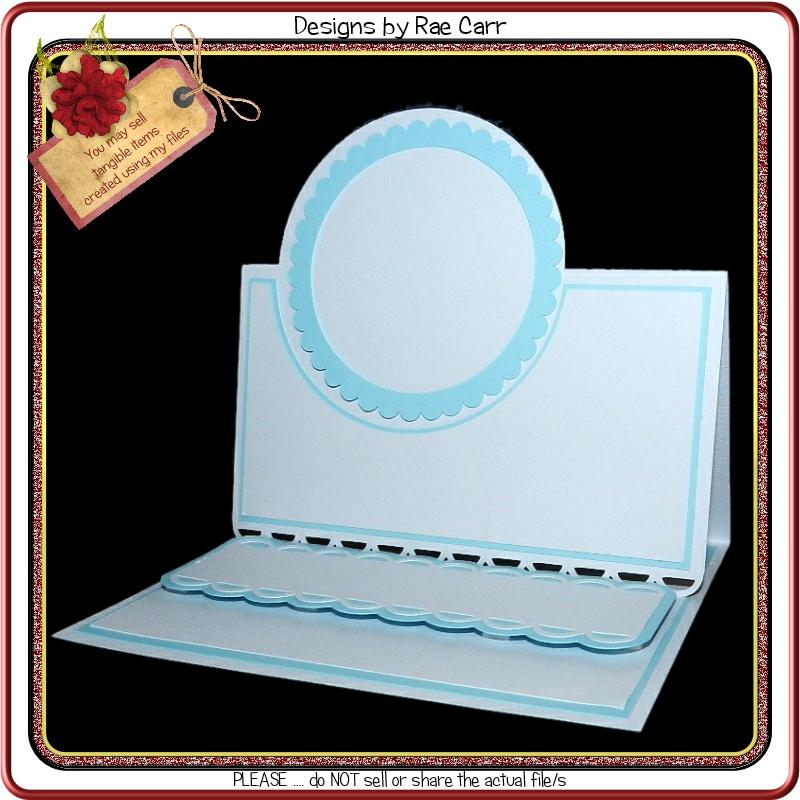 929 Over The Edge Easel Greeting Card - So Fontsy