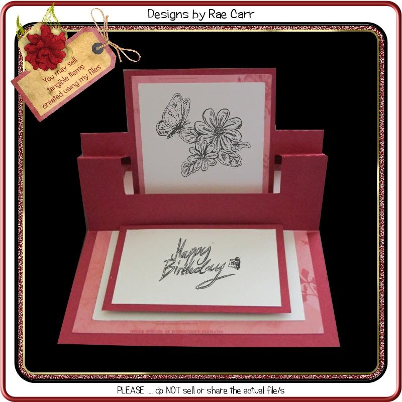 953 Unique Swing Easel Card - So Fontsy