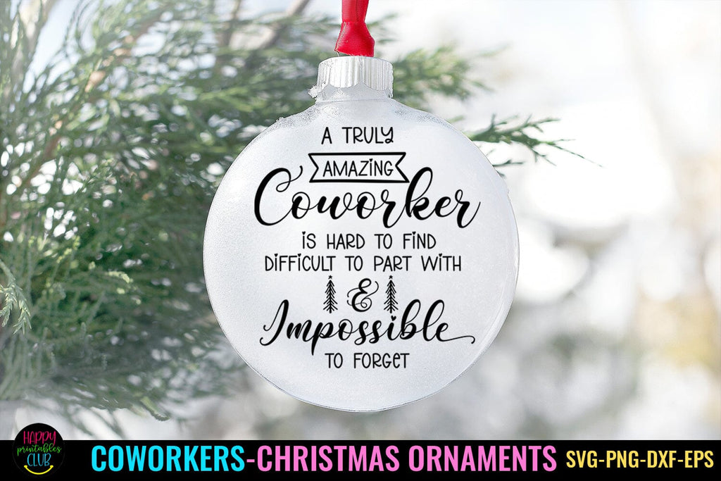A Truly Amazing Coworker I Coworkers Christmas Ornament SVG - So Fontsy
