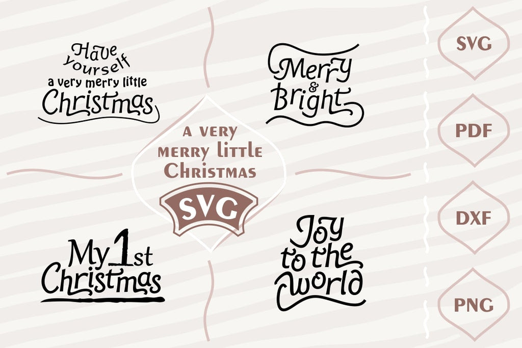 A very merry little Christmas - SVG bundle - So Fontsy