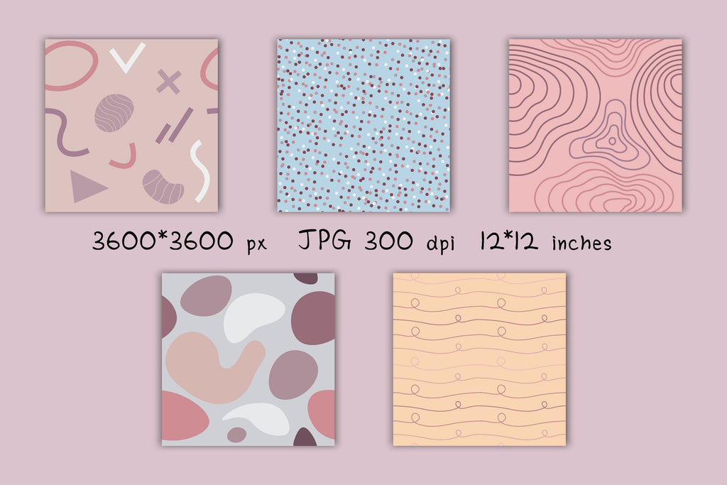 Abstract Digital Paper Pack | JPG Patterns collection - So Fontsy