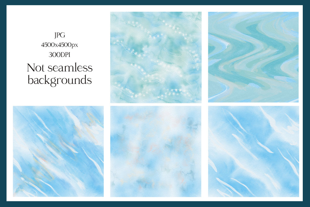 Abstract digital papers - Water backgrounds - So Fontsy