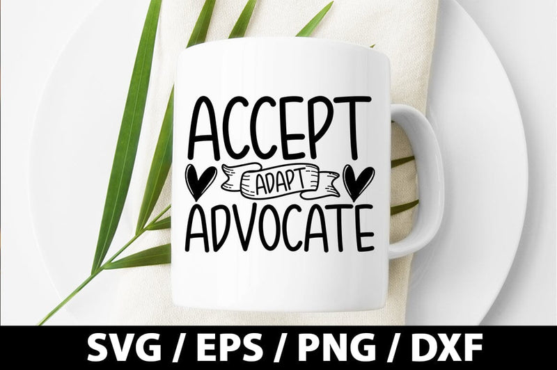 Accept adapt advocate SVG - So Fontsy