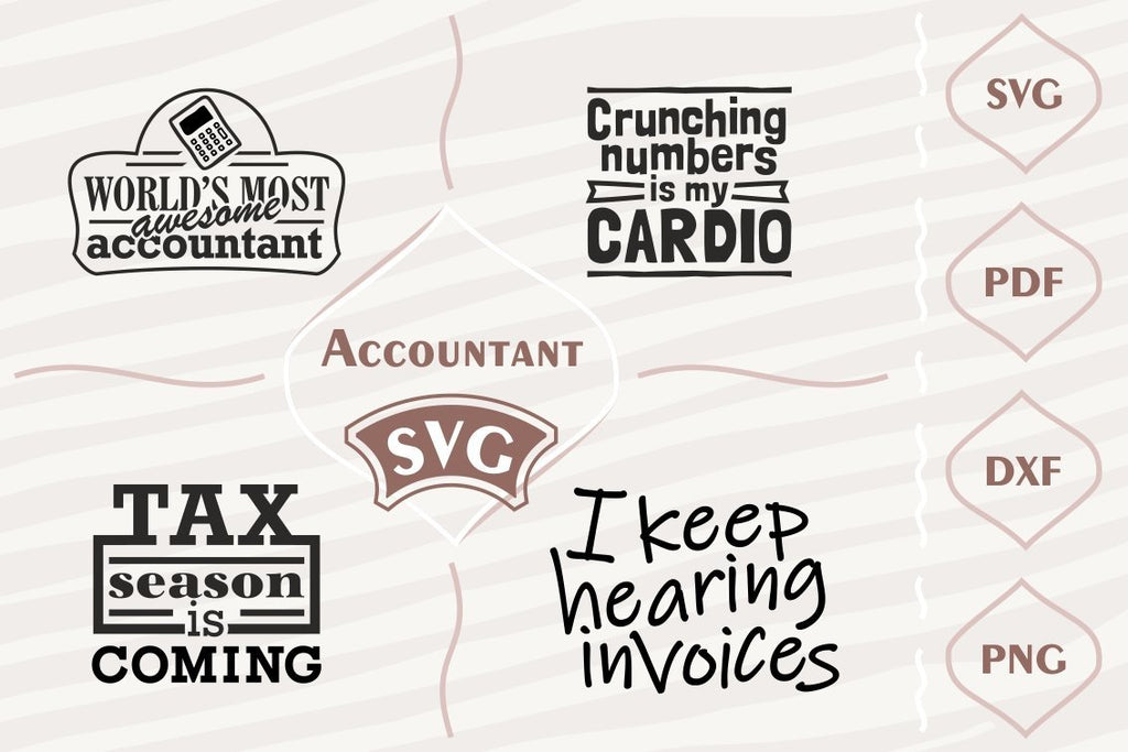 Accountant SVG bundle - So Fontsy