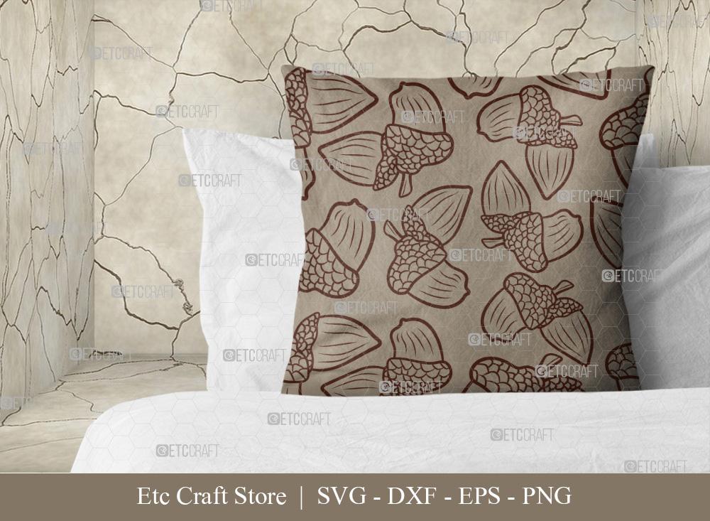 Acorn Pattern SVG Cut File | Seamless Pattern Svg | Pattern Background ...
