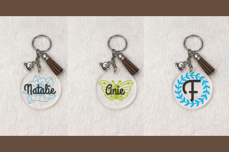 Acrylic Keychain Pattern background Bundle, svg - So Fontsy