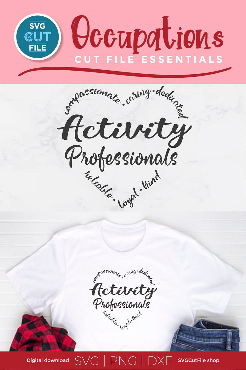 Activity Professionals svg, Activity Director svg - So Fontsy