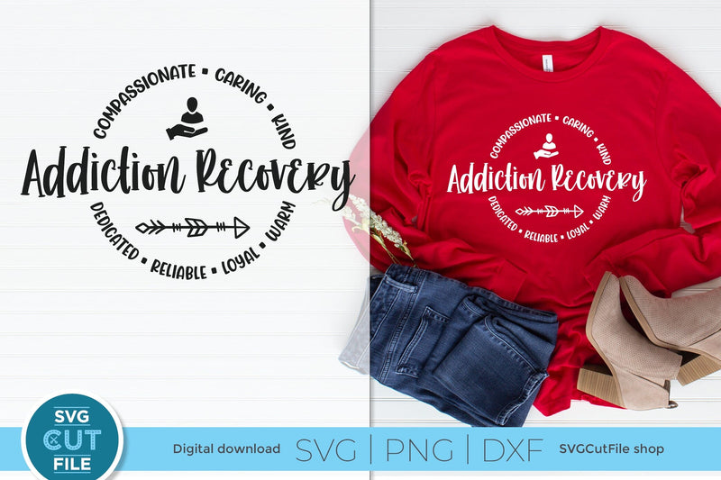 Addiction recovery svg, a sober svg for crafters - So Fontsy