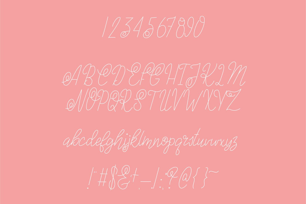 Bird Feathers Hairline - So Fontsy