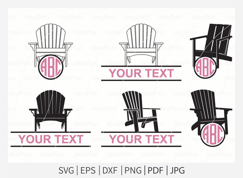 Adirondack Chair svg, Beach Chair svg, mountain chair, adirondack chair ...
