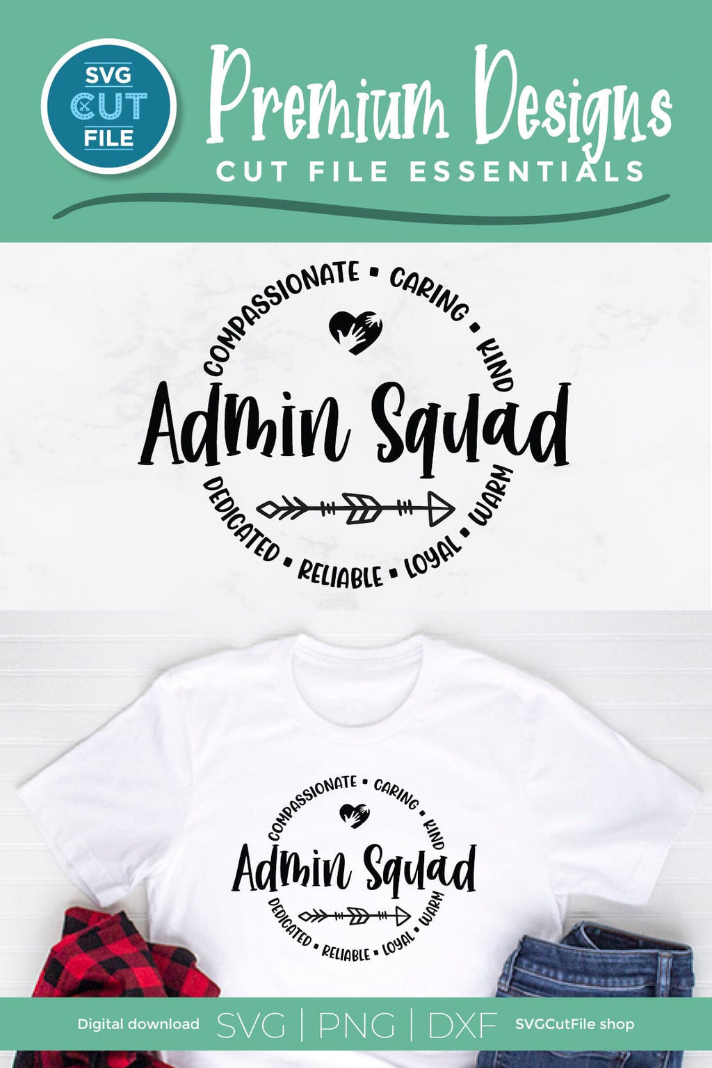 Admin squad svg for the whole administrative team staff or crew - So Fontsy