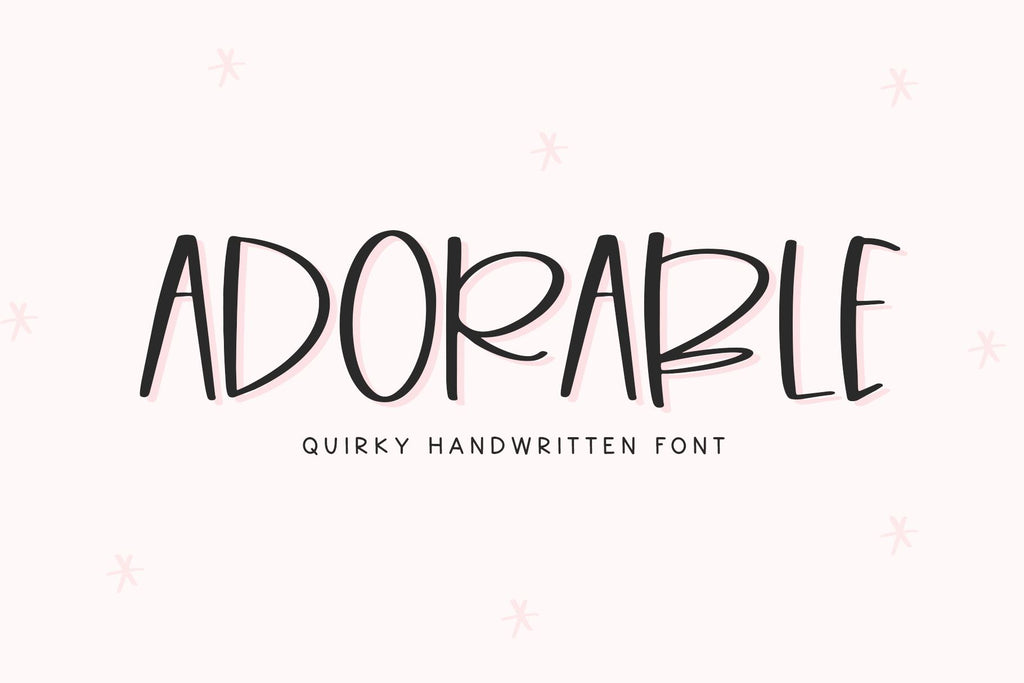 Adorable - Quirky Handwritten Font - So Fontsy