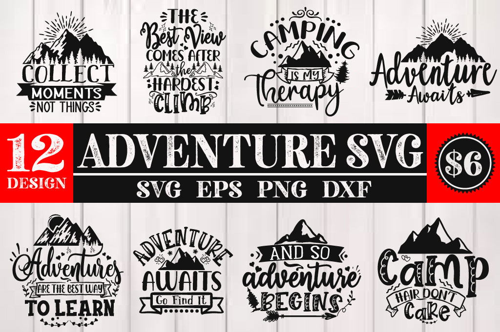Adventure SVG bundle - So Fontsy