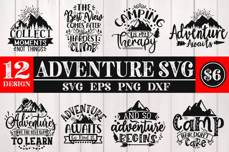 Adventure SVG bundle - So Fontsy