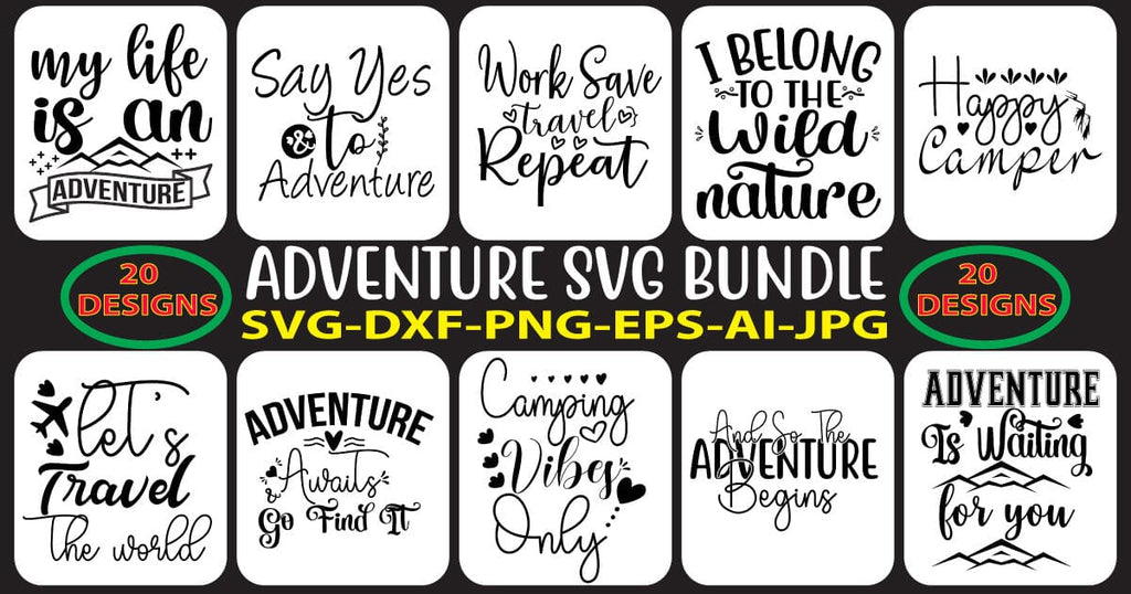 Adventure SVG Bundle - So Fontsy