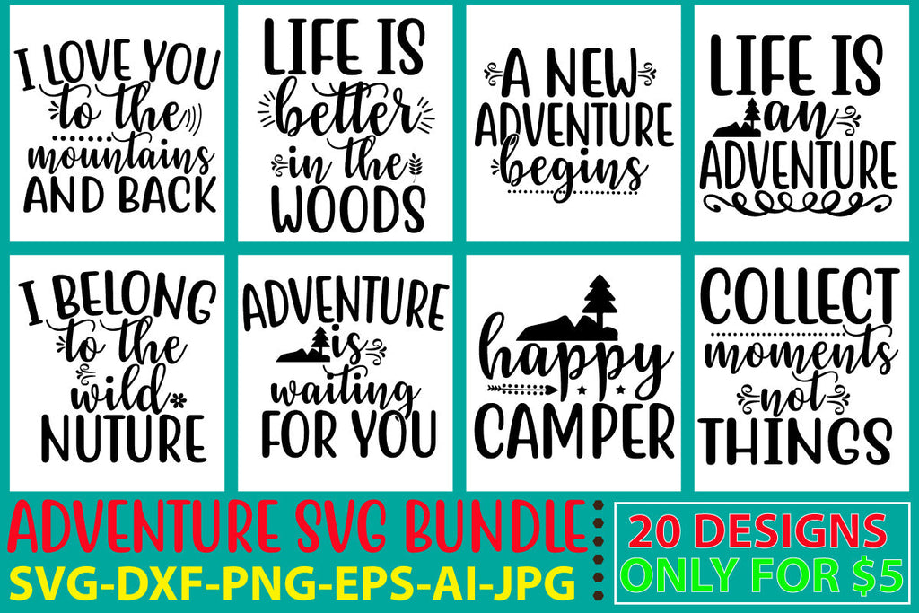 Adventure Svg Bundle - So Fontsy