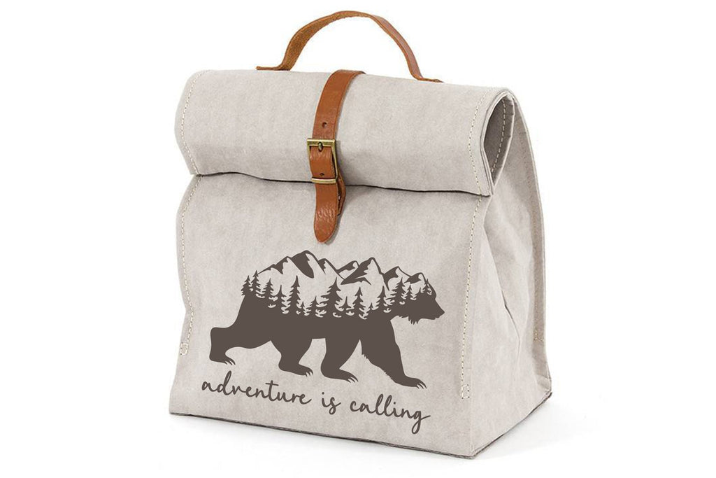 Adventure svg, mountain svg, bear silhouette and quote - So Fontsy