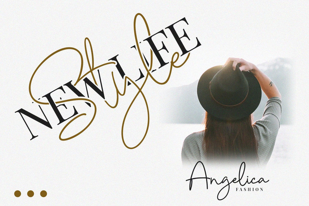 Aesthetic - Monoline Calligraphy Font - So Fontsy