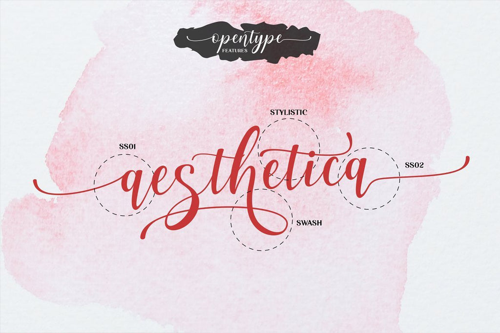 aesthetica - elegant bouncy font - So Fontsy