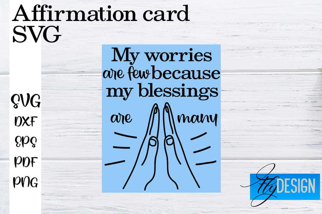 Affirmation Cards SVG | Positive Affirmation SVG - So Fontsy