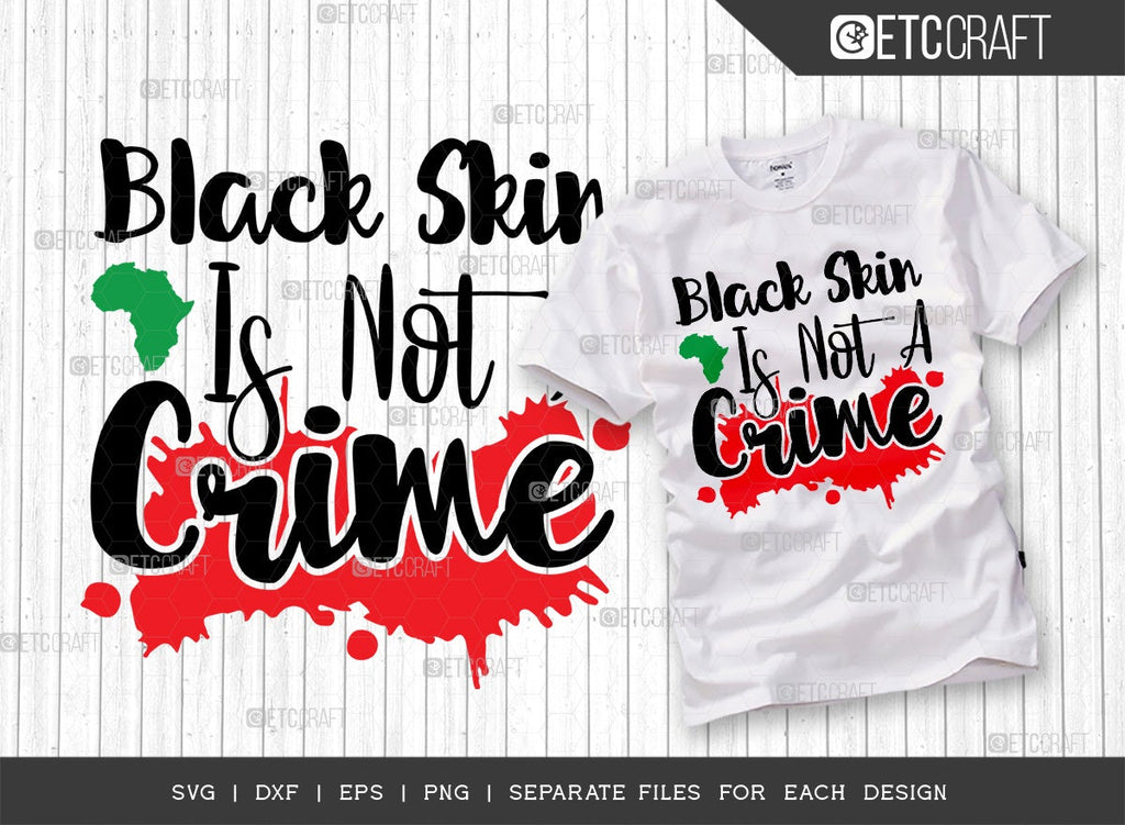 African American Bundle Vol-08 | Black Power Svg | Black Skin Is Not A ...
