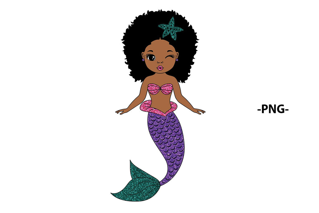 Afro Mermaid Svg, Black Mermaid Svg, Ocean Girl, Black Woman Svg ...
