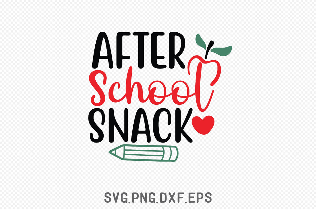 After School Snack SVG - So Fontsy