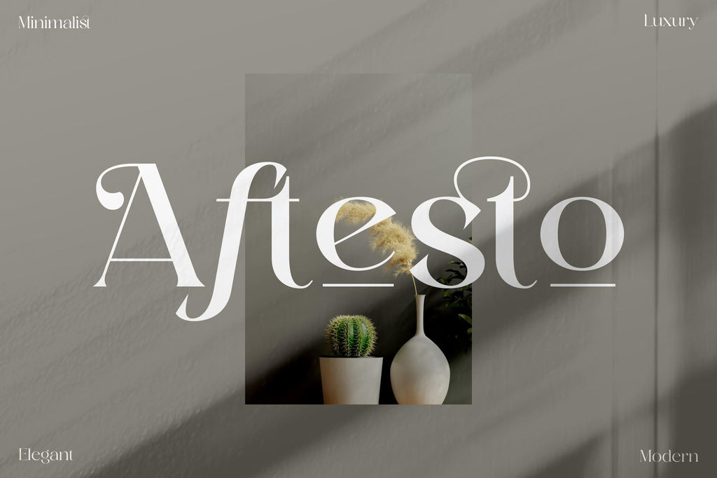 Aftesto Typeface - So Fontsy