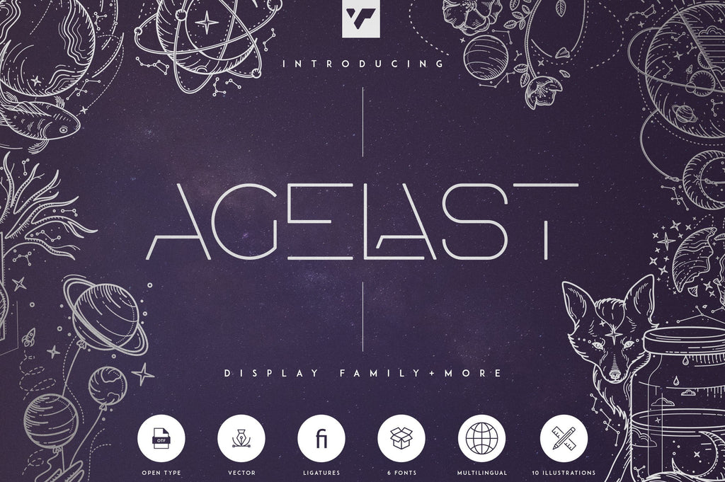 Agelast Display Family + More - So Fontsy