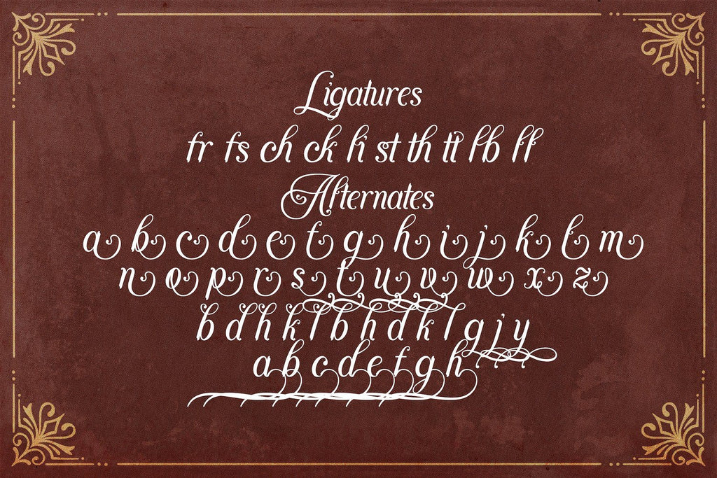 Agenda King - Vintage Script Font - So Fontsy