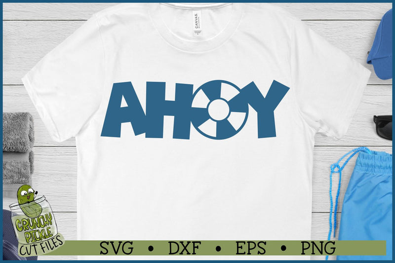 Ahoy Lifesaver SVG File - So Fontsy