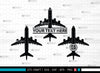 Airplane Monogram, Airplane Silhouette, Airplane SVG, Plane Svg, Air ...