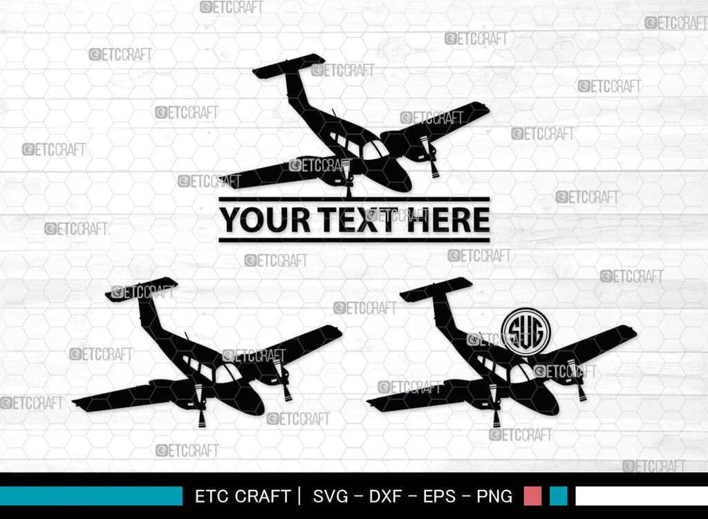 Airplane Monogram, Airplane Silhouette, Airplane SVG, Plane Svg, Air ...