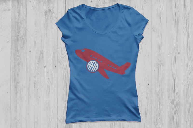 Airplane Monogram| plane Svg Cut Files - So Fontsy
